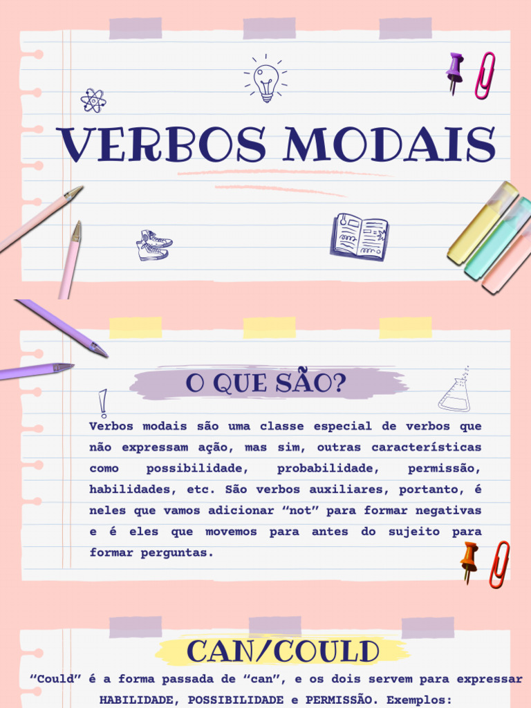 Verbos Modais | PDF