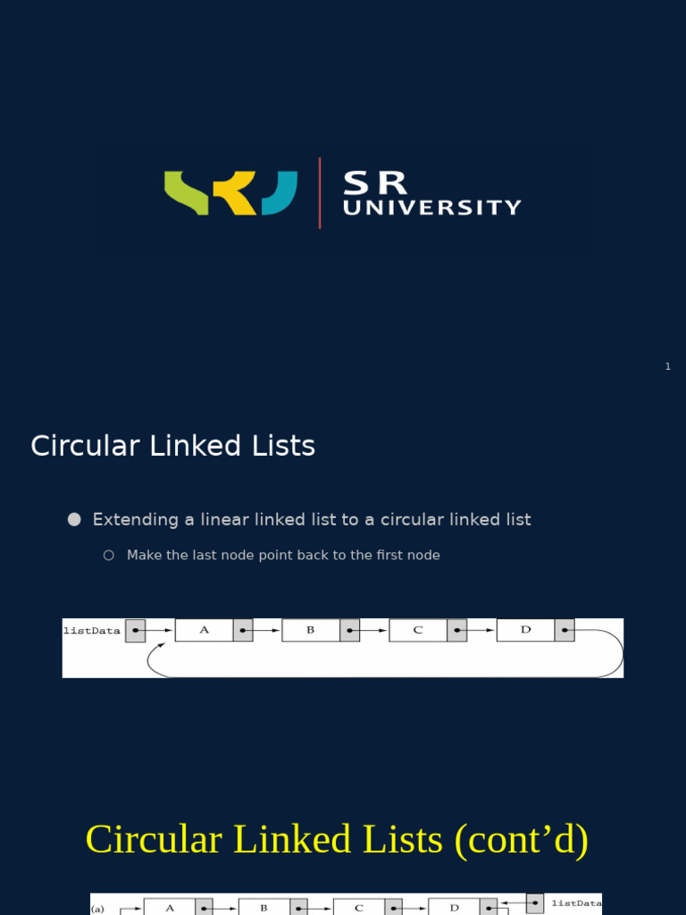 Lecture 15 Circular Doubly LL Insertion and Deletion | PDF