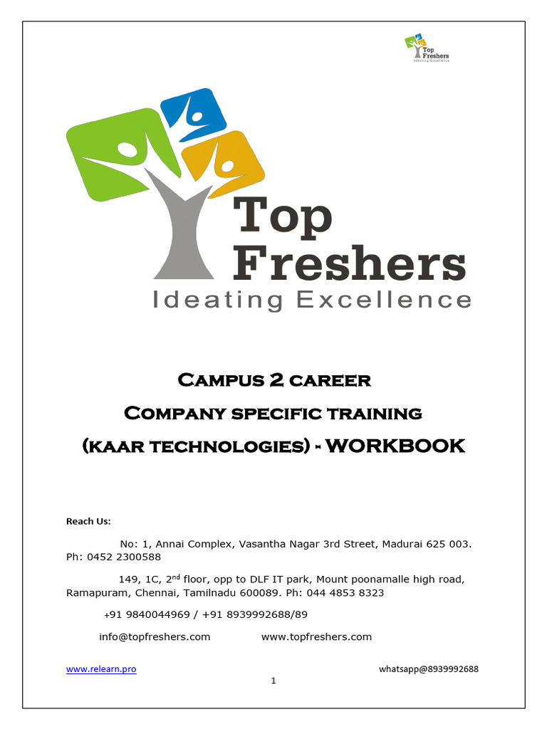 Kaar Technology Workbook - TFTPL | PDF | Interest | Compound Interest