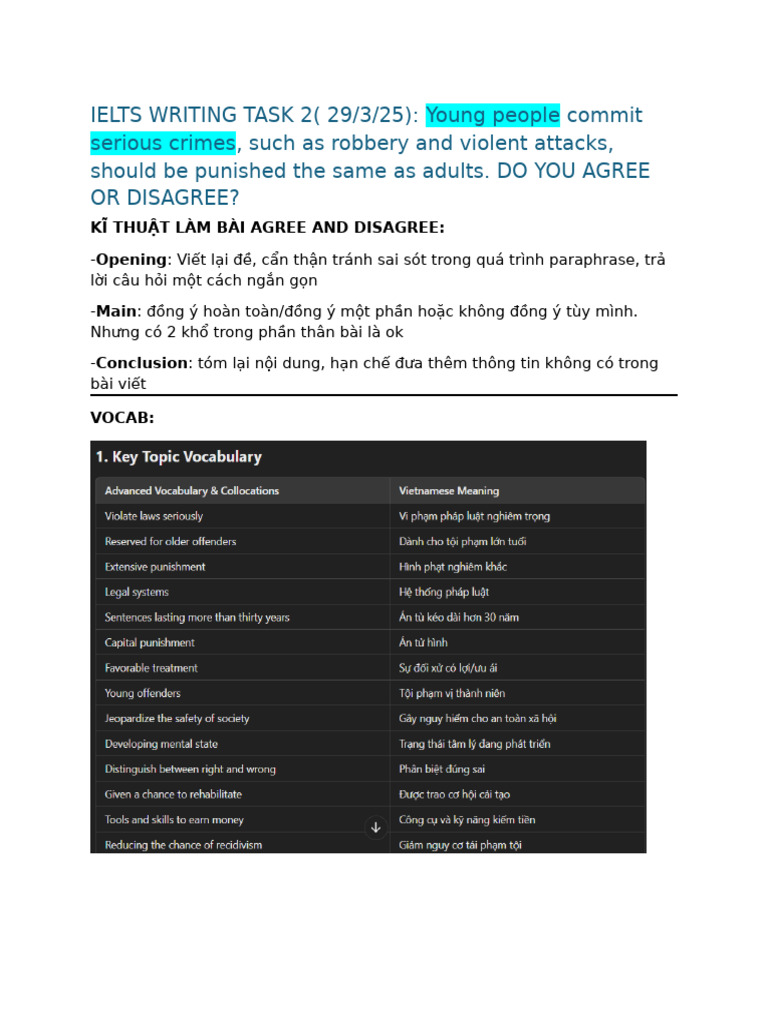 Ielts Writing Task 2 (2) Agree & Disagree | PDF