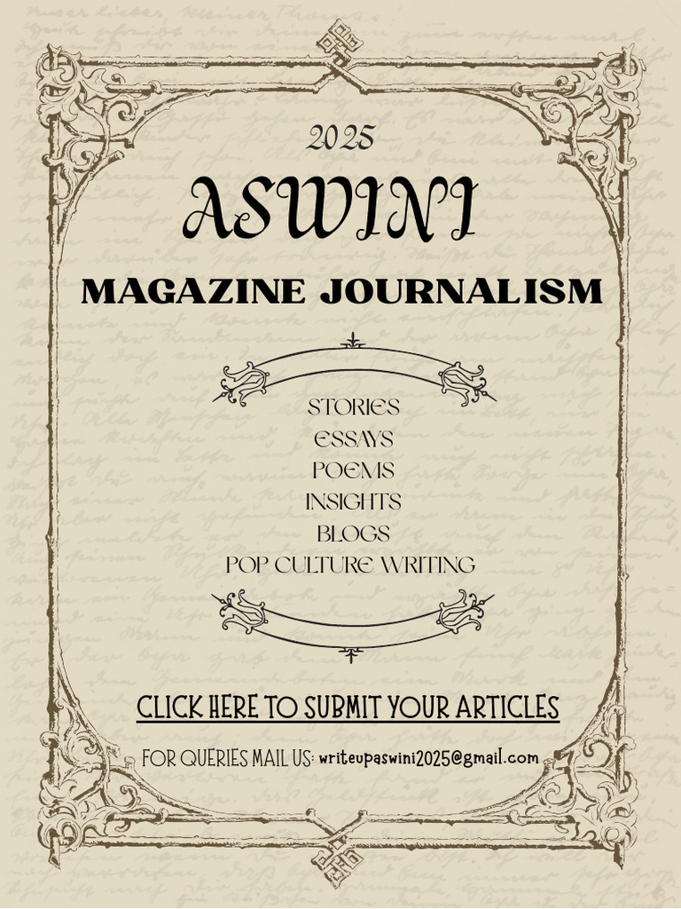 Aswini Magazine: 2025 Submissions | PDF