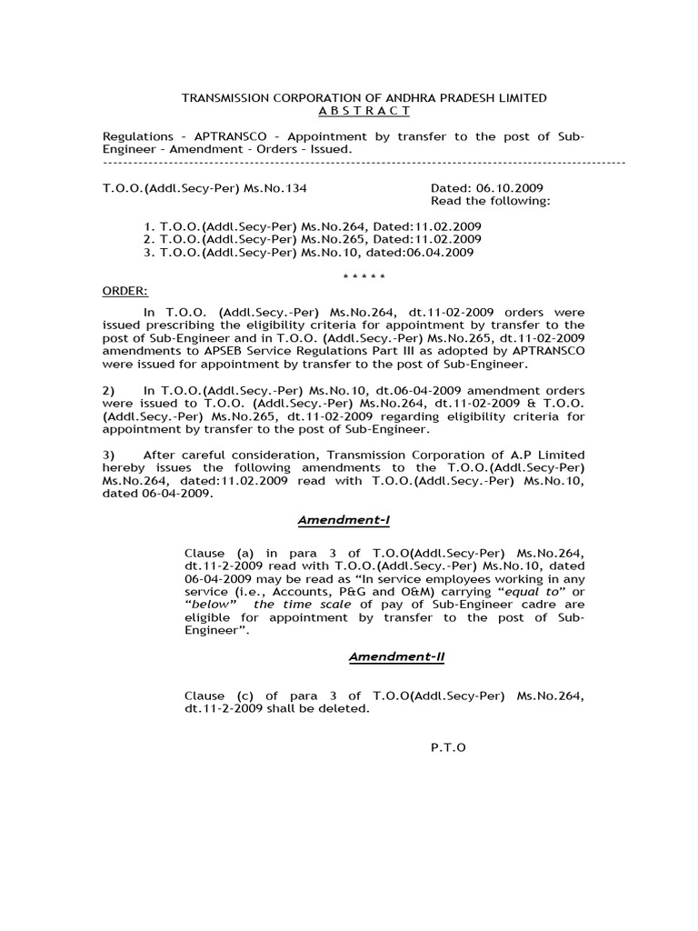 cmd-aptransco-too-134-09-10 | PDF | Electric Power | Electric Power Transmission