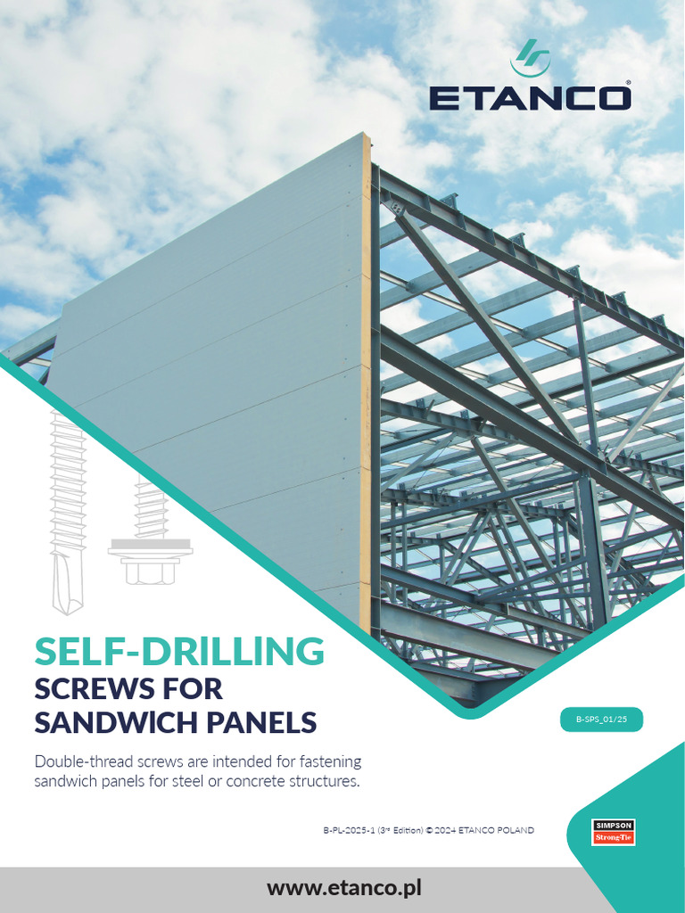 EX B F Sandwich Panel Web | PDF | Screw | Steel