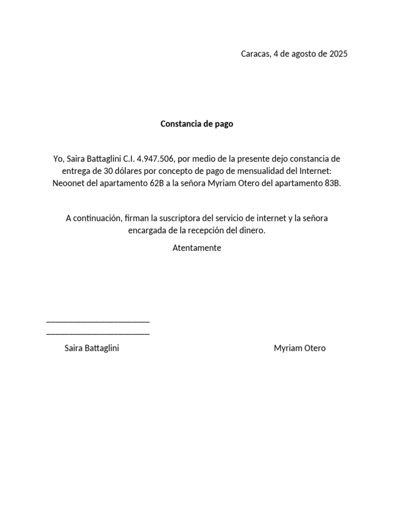 Recibo de Internet | PDF