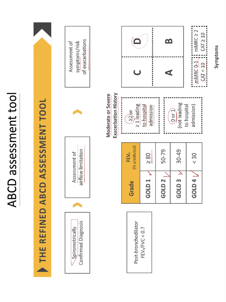 Gold and Abcd - Copd | PDF