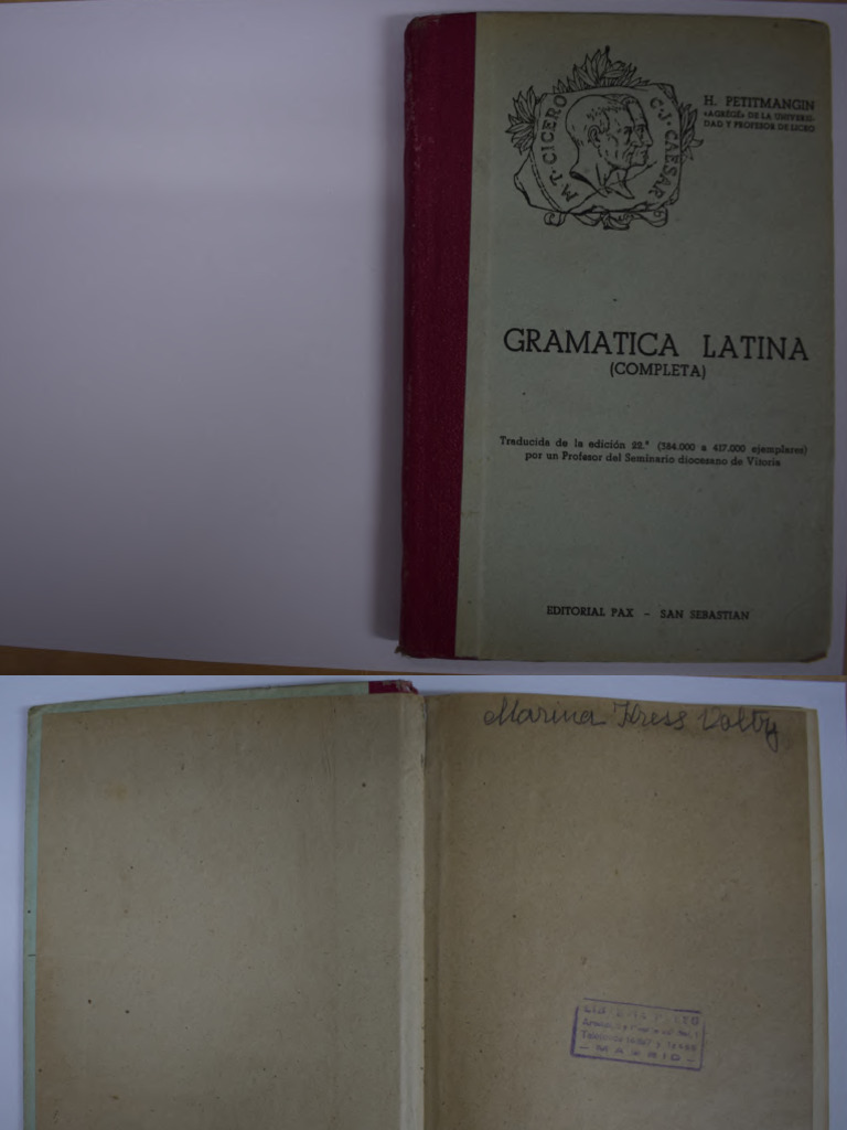 Gramática Latina. Henry Petitmangin | PDF
