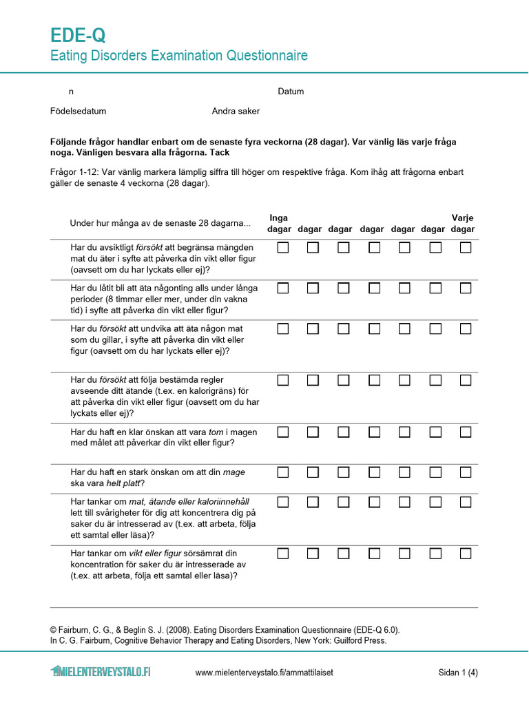 EDE Q Ruotsiksi | PDF