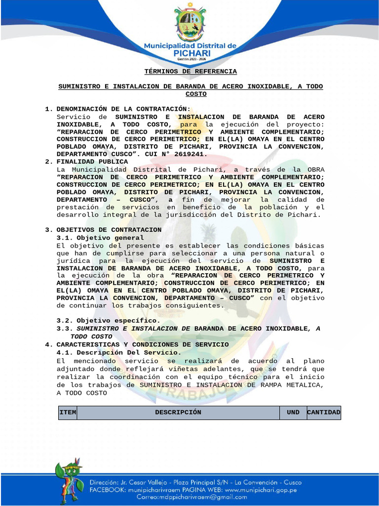 05 TDR Baranda | PDF | Ingeniería mecánica | Hierro
