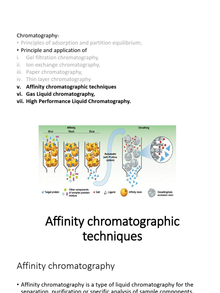 Affinity Chromatography Techniques Explained | PDF | Chromatography ...