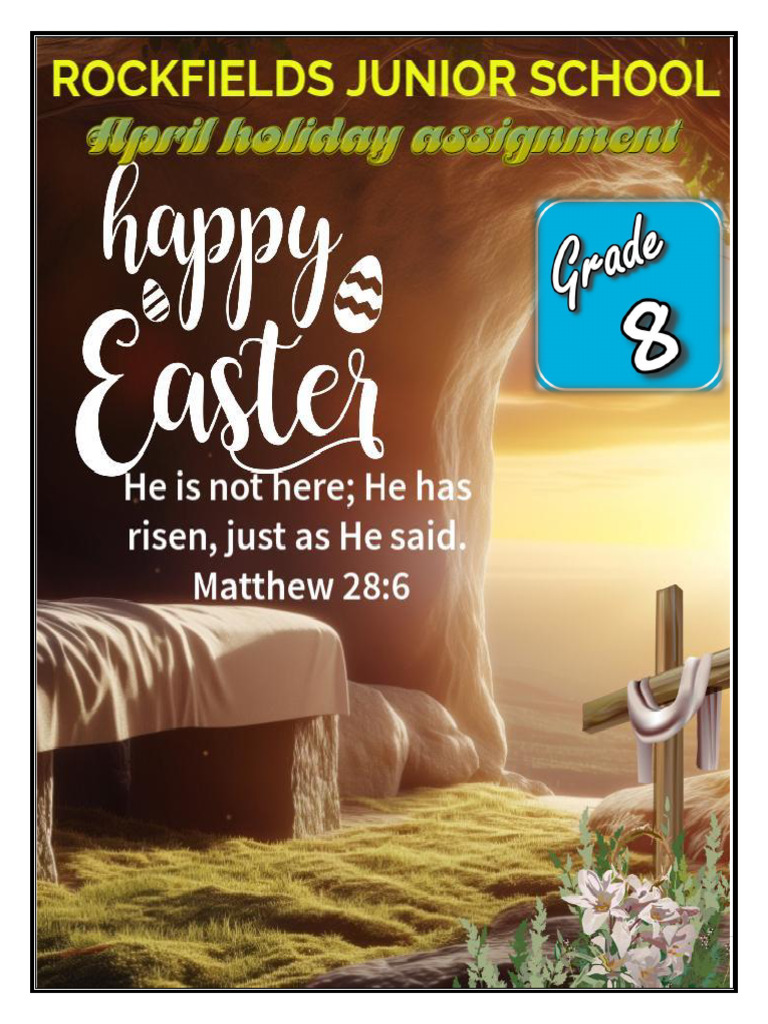 Grade 8 April Holiday Assignment | PDF