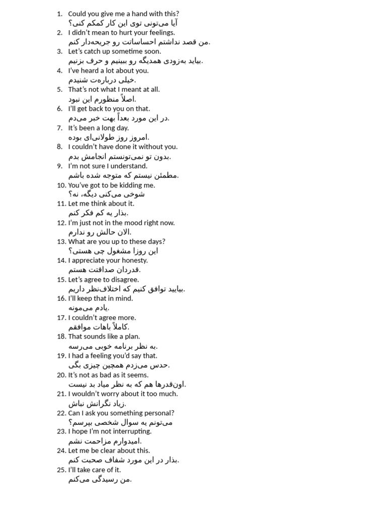500 Sentences Fa | PDF