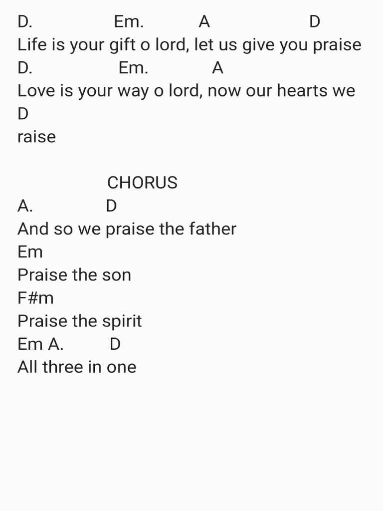 Life Is Your Gift Oh Lord | PDF