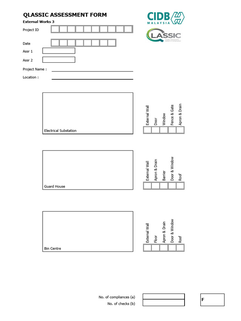QLASSIC Assessment Form Overview | PDF
