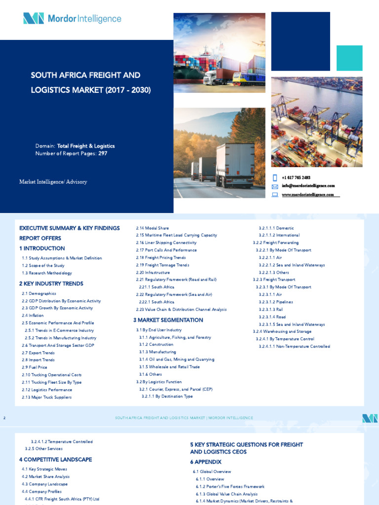 South Africa Freight & Logistics Market | PDF | Logistics | Cargo