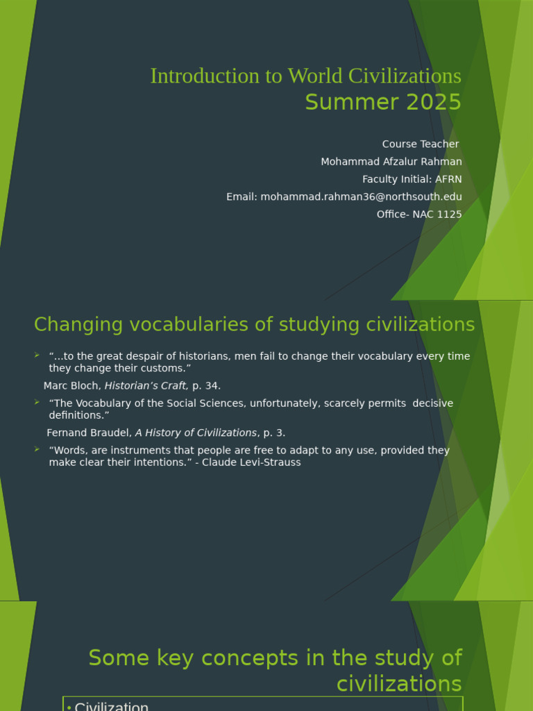 Basic Concepts of Civilization | PDF | Civilization | Society