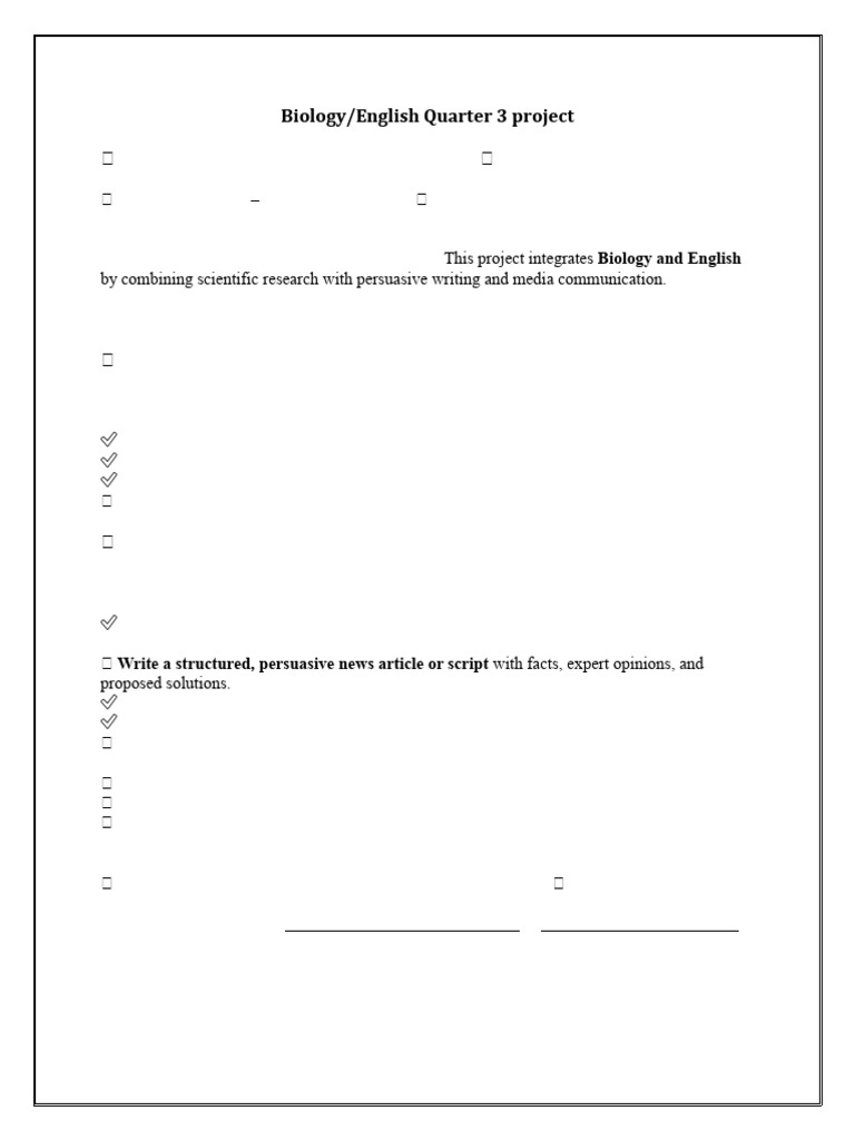 Vertebrate Conservation Project Guide | PDF