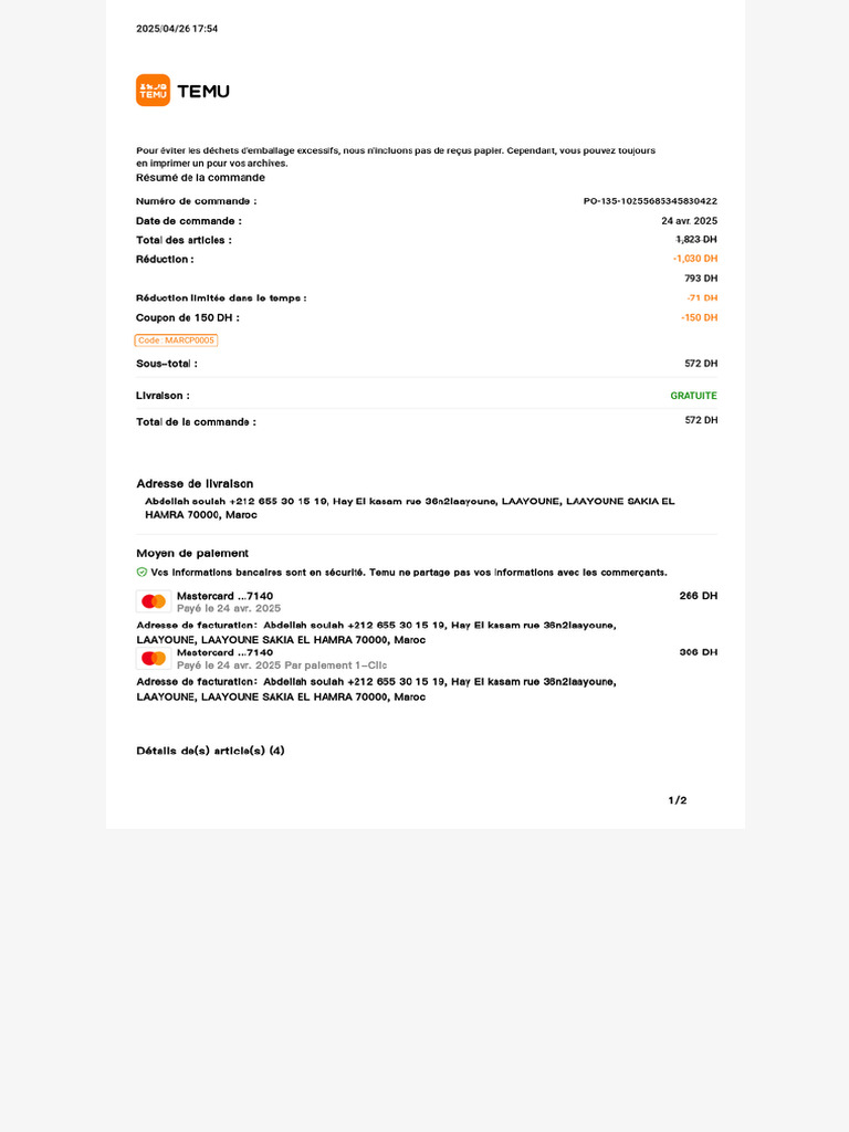 Temu Web Document | PDF