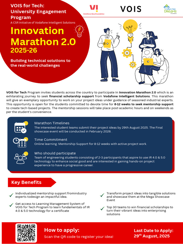 VOIS Innovation Marathon 2025-26 Brochure | PDF