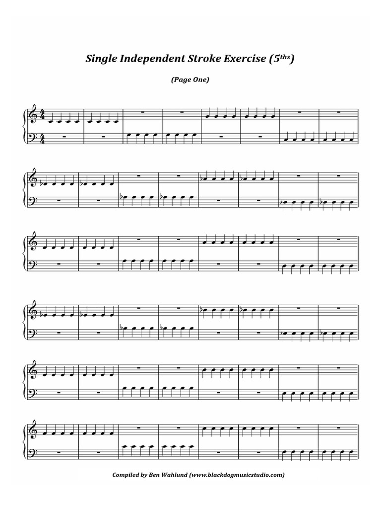 Mallet Keyboard Stroke Exercises | PDF