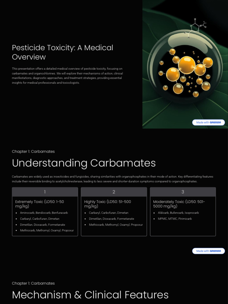 Pesticide Toxicity a Medical Overview | PDF | Pesticide | Ddt