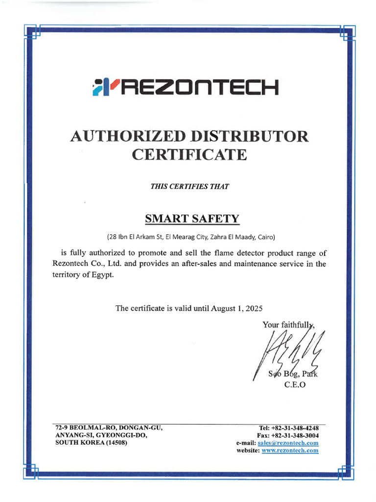 Authorized Letter SMART SAFETY 240801 | PDF
