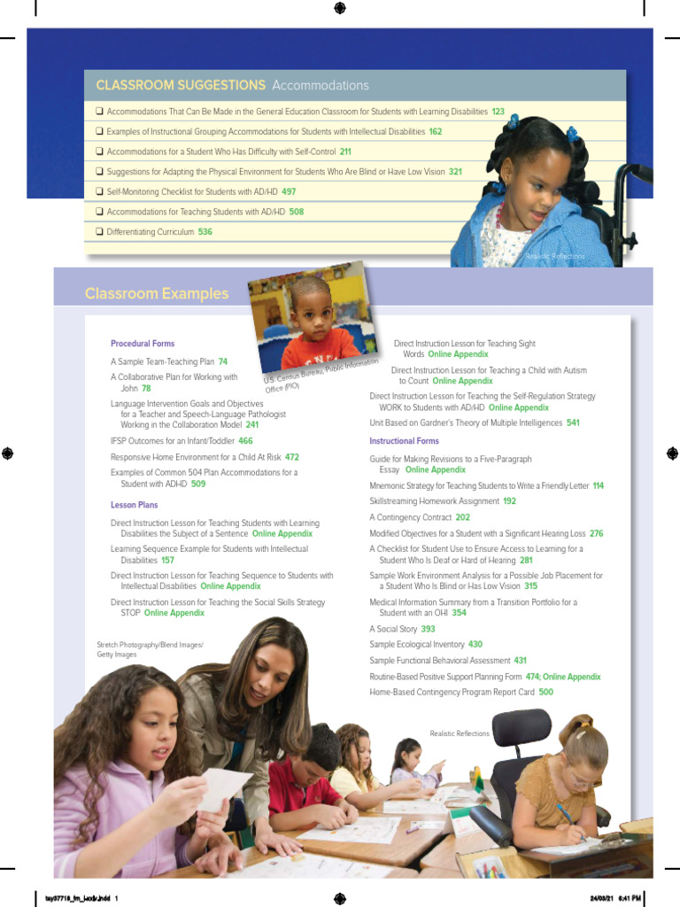 Accommodations for Exceptional Students | PDF | Intellectual Disability ...