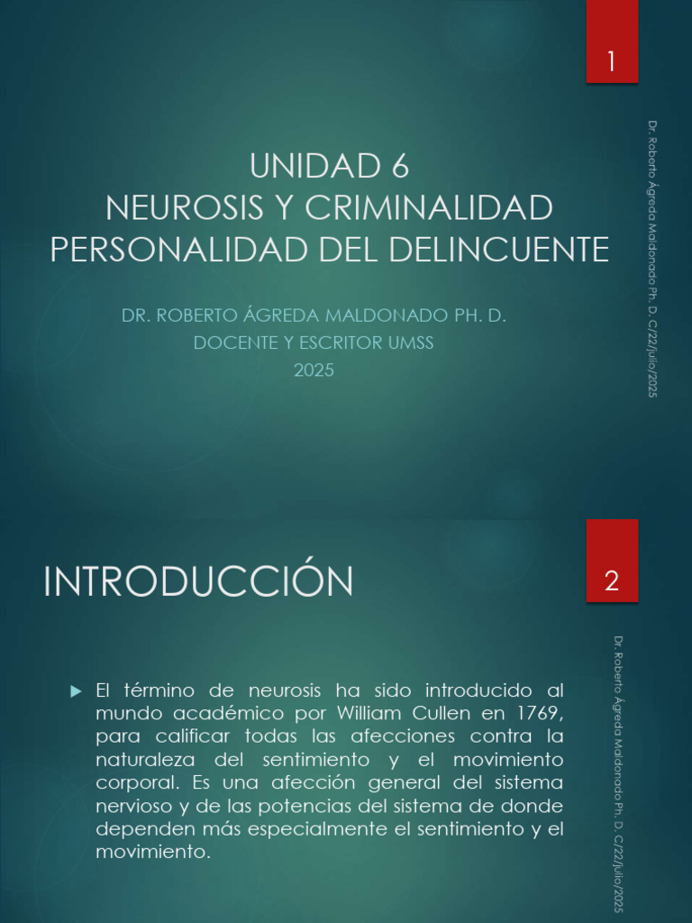PowerPoint Unir | PDF | Psicosis | Neurosis