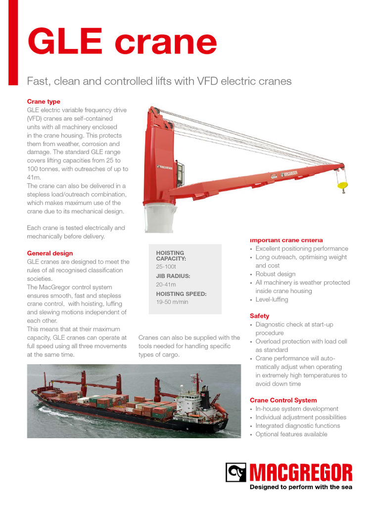 GLE Crane: Fast, Clean and Controlled Lifts With VFD Electric Cranes ...