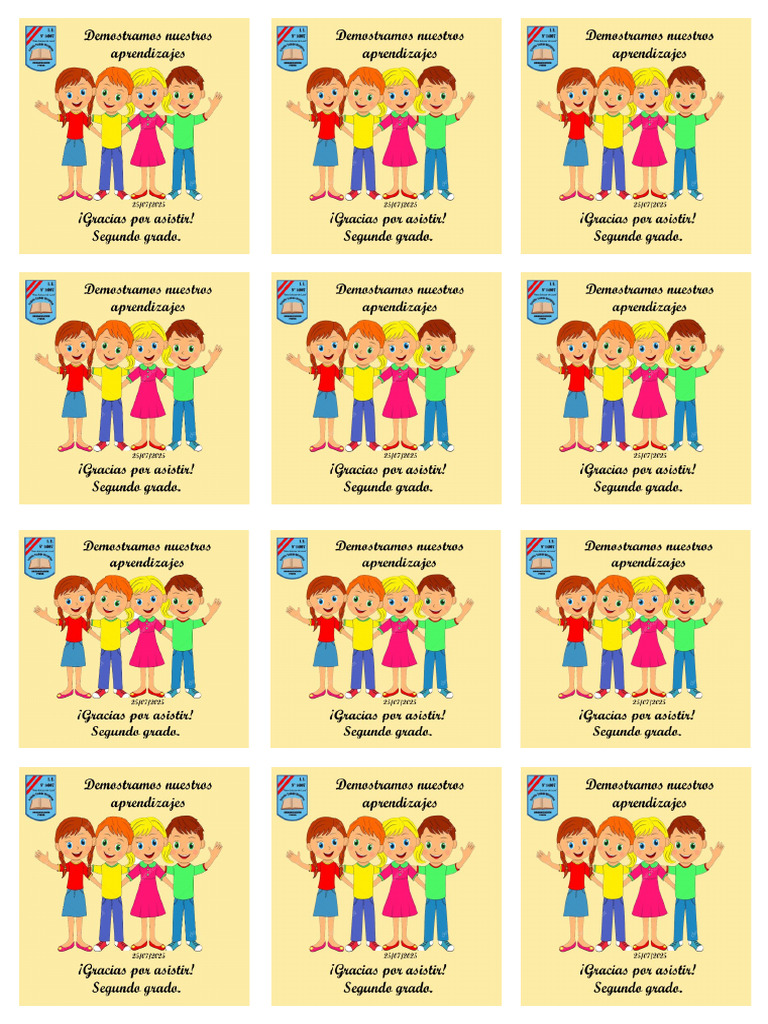 Tarjetas Dia Del Logro 2025 | PDF