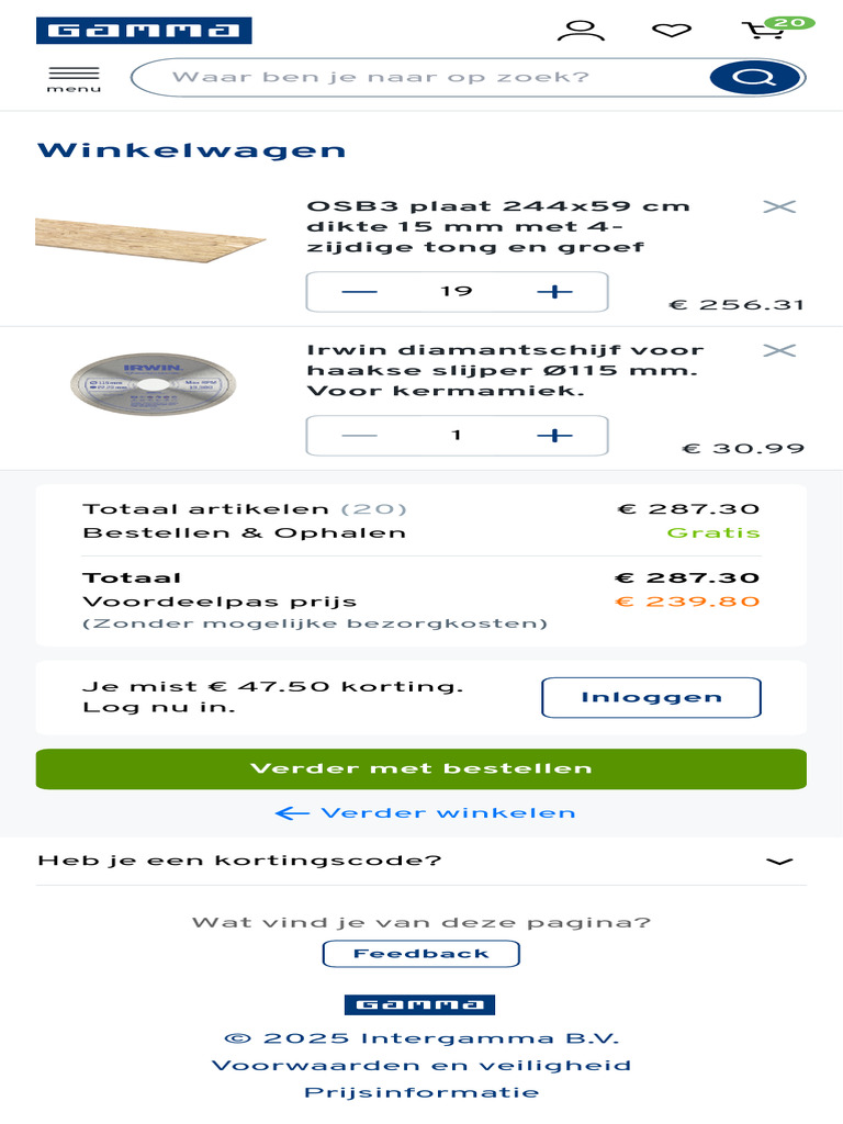 GAMMA Winkelwagen | PDF