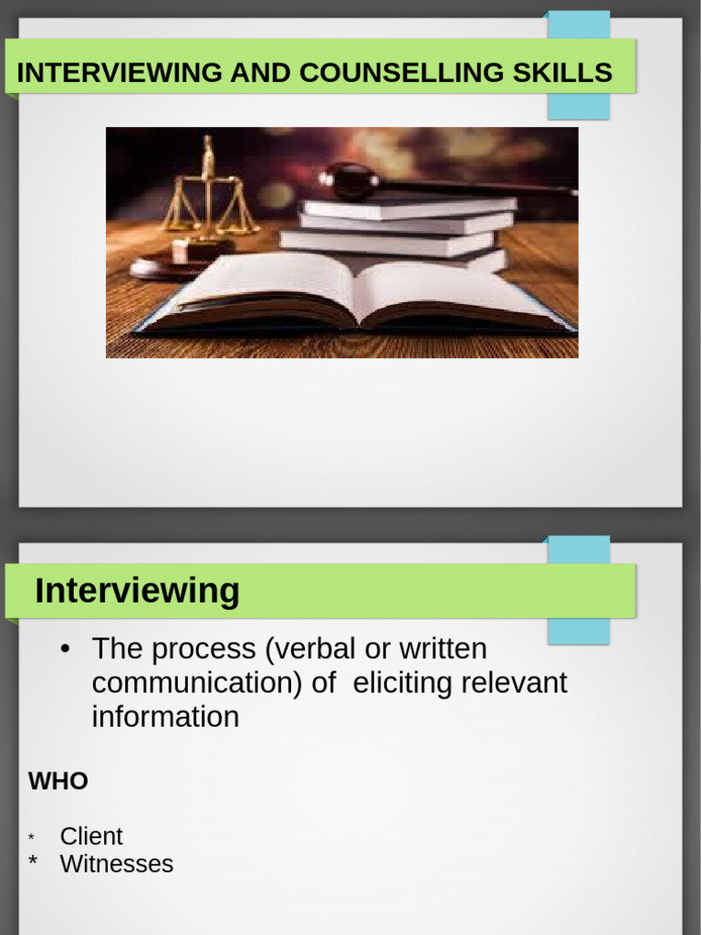 Interviewing Skills & Advocacy Practice | PDF | Witness | Testimony