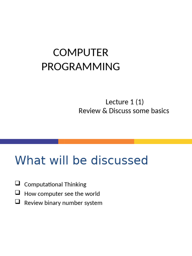 Week 01 Lecture01 Introduction Review 19092020 103750pm | PDF | Numbers ...