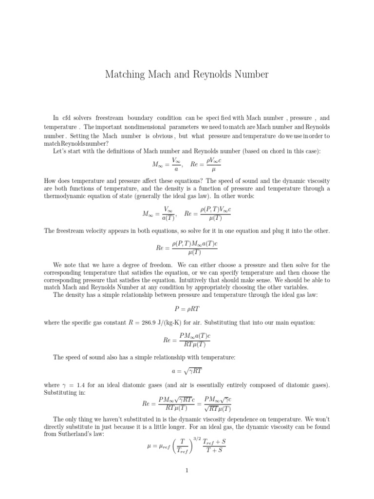 ReMa Matching | PDF | Gases | Reynolds Number