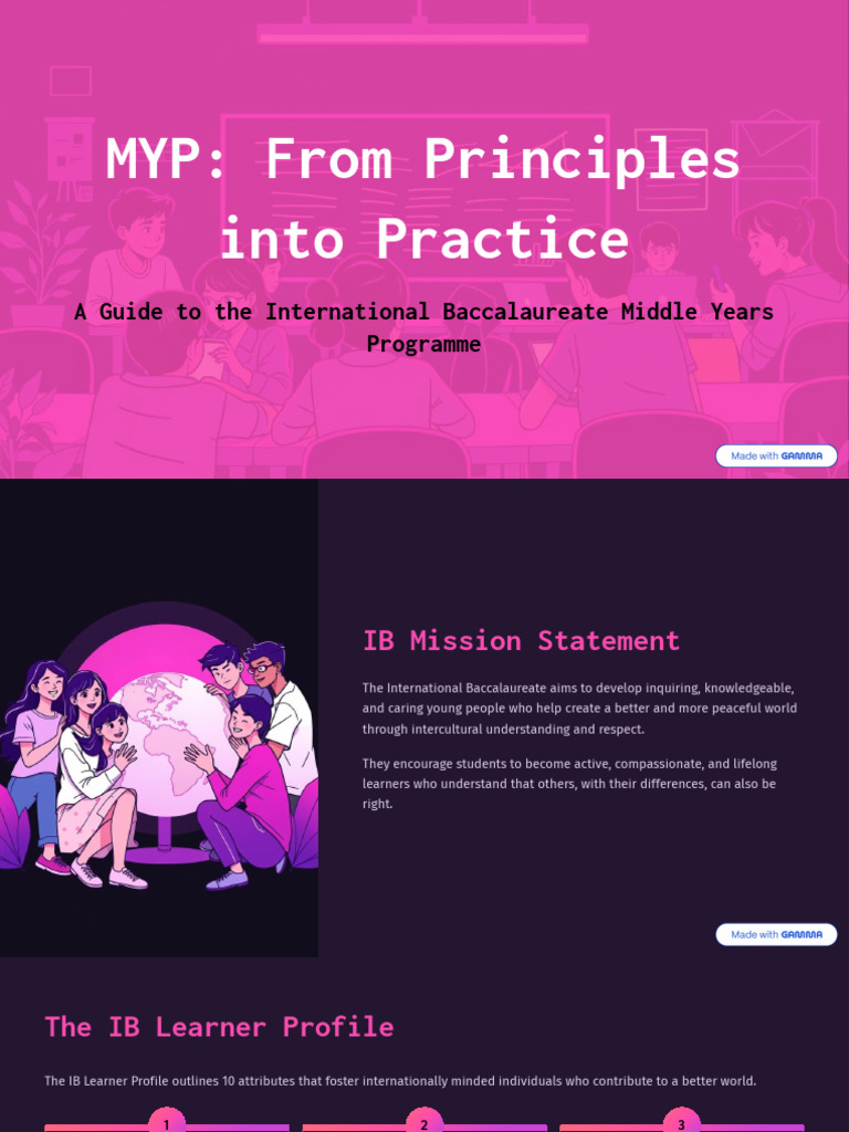 MYP From Principles Into Practice | PDF | Learning | Inquiry Based Learning