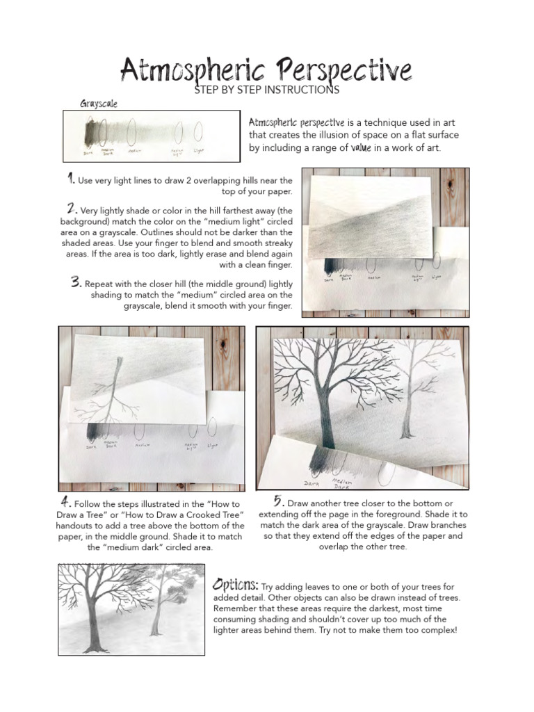 Easy Steps for Atmospheric Perspective Drawing | PDF