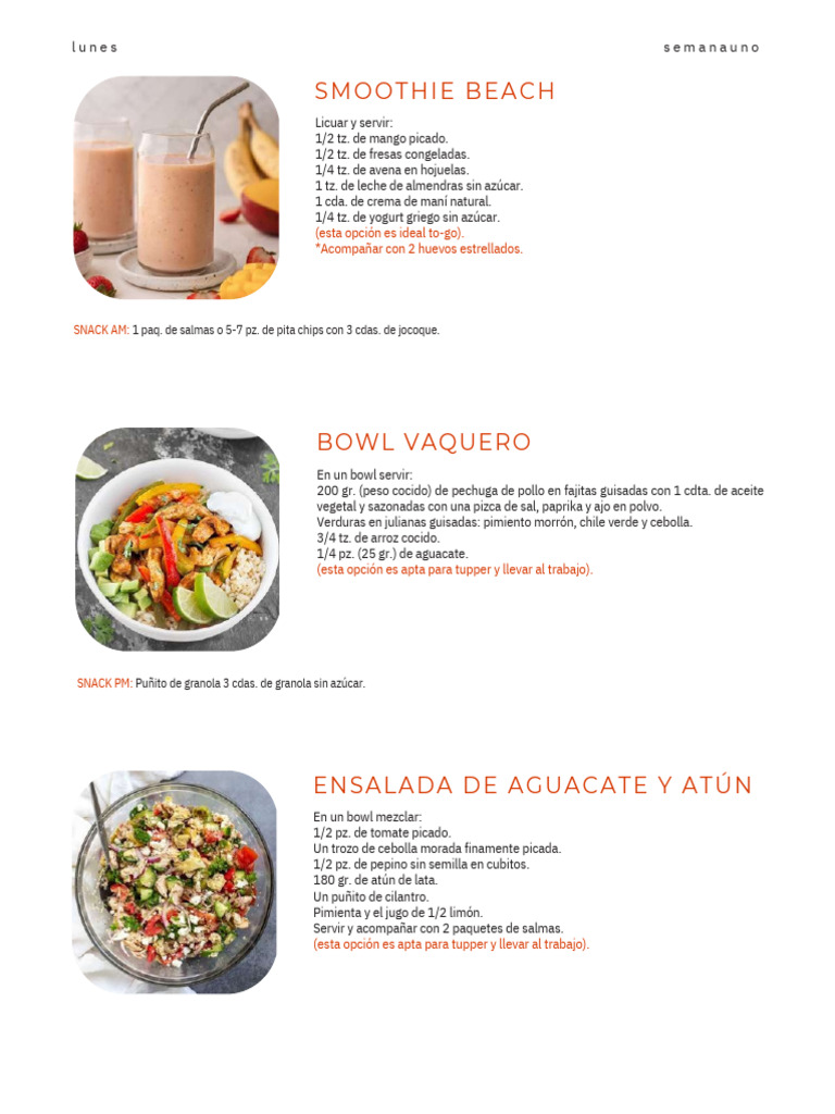Primera Quincena Gregorio | PDF | Cilantro | ensalada
