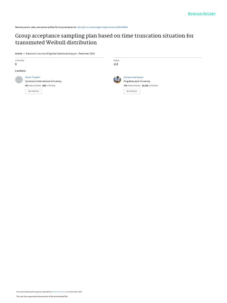 Electronic Journal of Applied Statistical Analysis | PDF | Akaike ...
