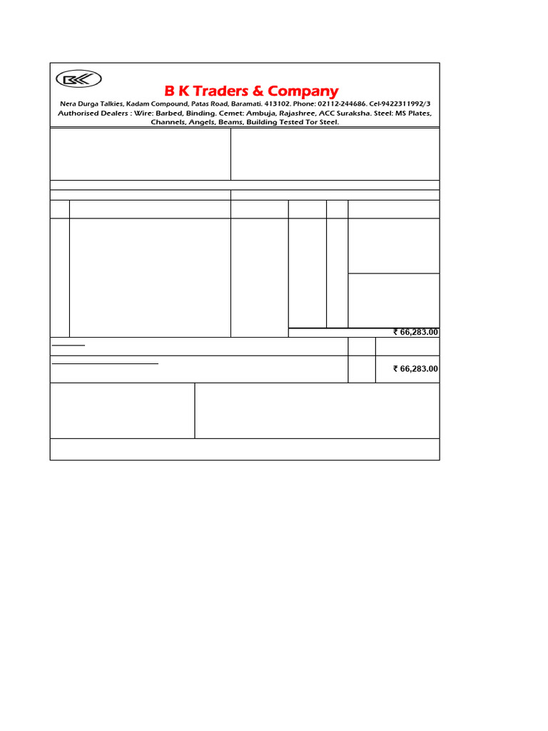 Proforma Invoice for TMT Bars Sale | PDF | Government Finances | Taxes