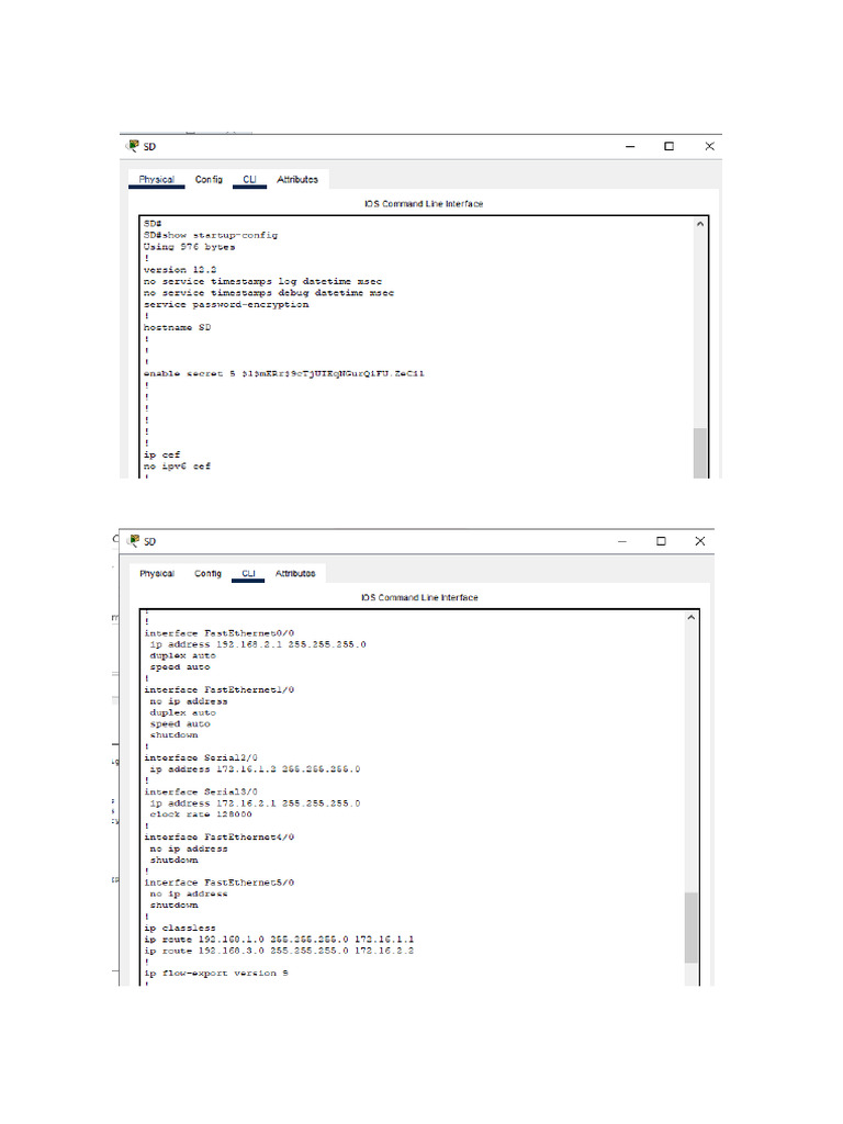 Show Startup Config | PDF
