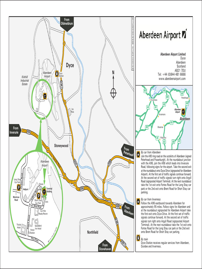 Aberdeen Airport Terminal Map Guide | PDF | Transport