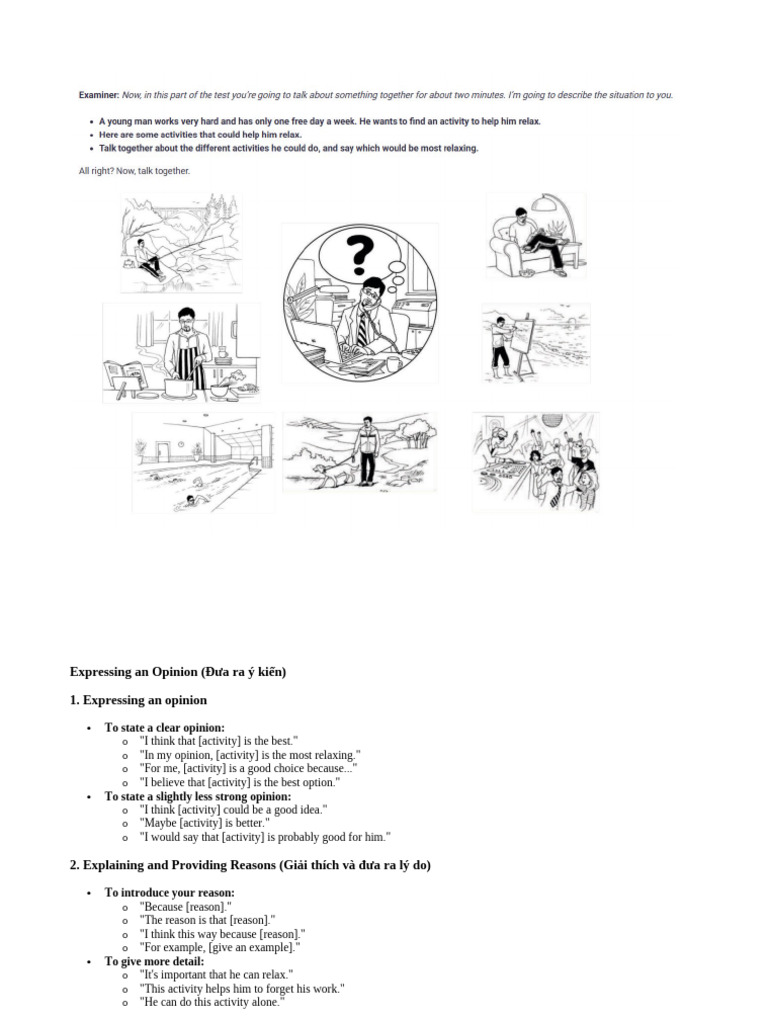 B1 Speaking: Expressing Opinions | PDF