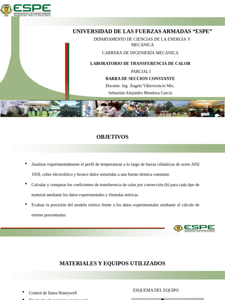 Conduccion en Barra de Seccion Constante | PDF | Conduccion termica | Calor
