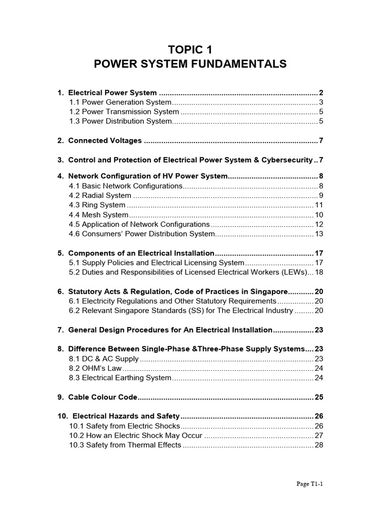 Power System Fundamentals Overview | PDF | Electric Power Distribution ...