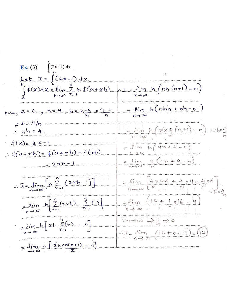 Definite Integral I | PDF
