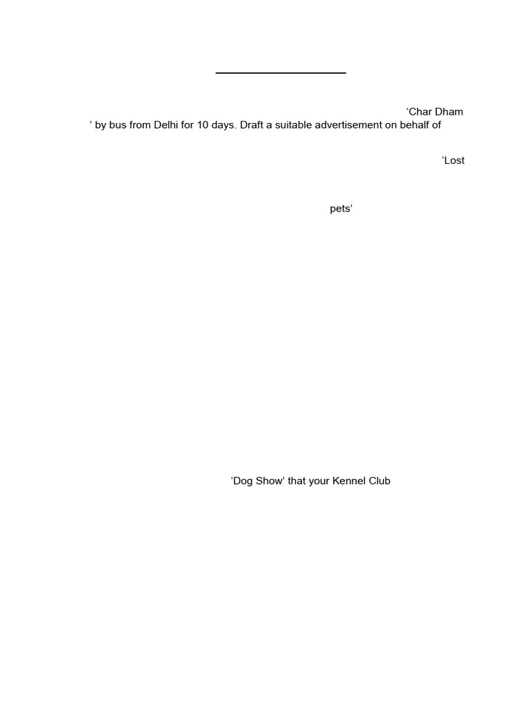 Advertisement Writing for Class XI | PDF