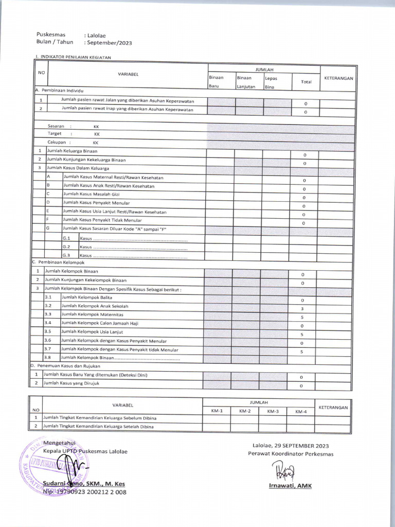 Lap. Perkesmas | PDF