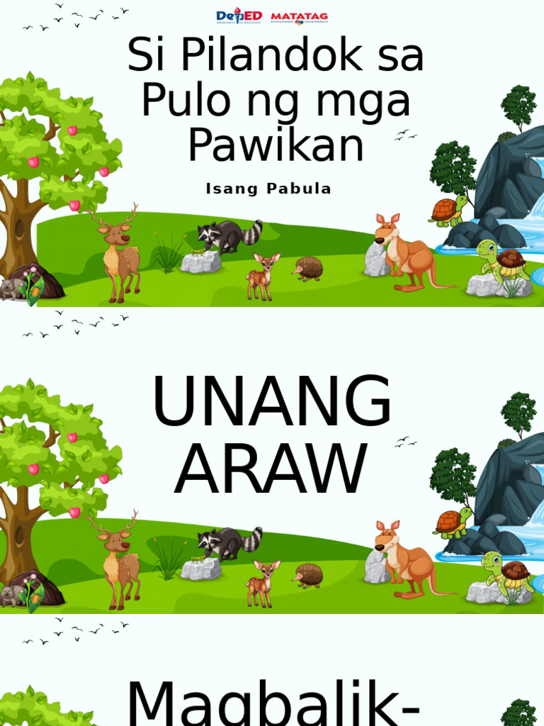 Fil7-Q2-Aral2-Si Pilandok Sa Pulo NG Mga Pawikan | PDF