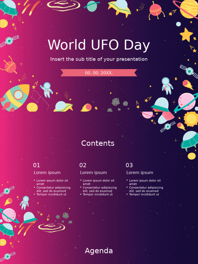 World UFO Day Presentation Template | PDF | Tullii