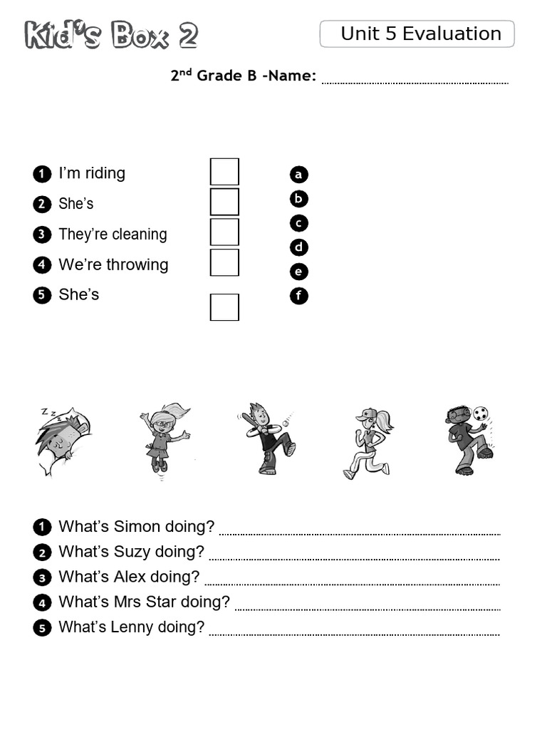 2nd Grade Unit 5 Evaluation Worksheet | PDF