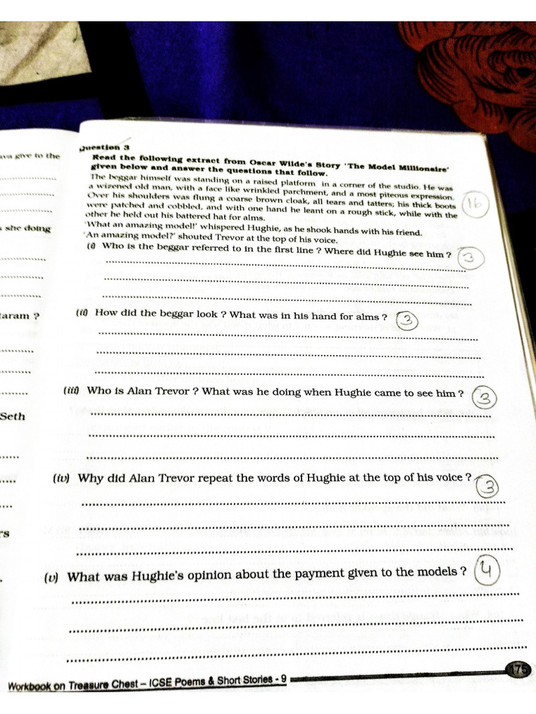 The Model Millionaire (Questions) - 1 | PDF
